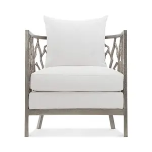BERNHARDT Naples Outdoor Chair - White/brown
