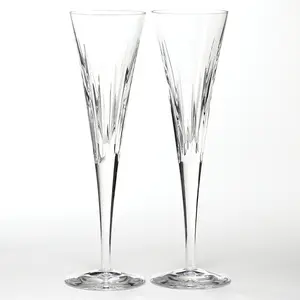 REED & BARTON Soho Toasting Flute Pair, Set Of 2 - Clear