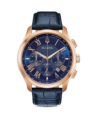 Bulova Wilton Chronograph Watch - Blue