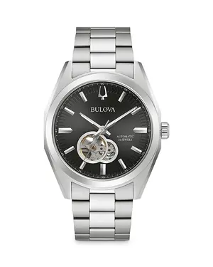 Bulova Surveyor 42mm Watch - Black/silver