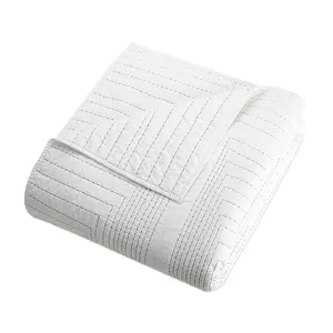 MOMENI Mondoro Cotton Coverlet, Full/queen - White