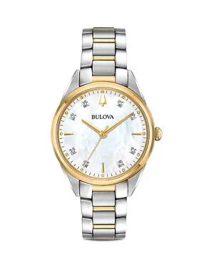 Bulova Classic 33mm Watch - White/two Tone