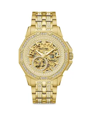 Bulova Octava Crystal Watch - Gold