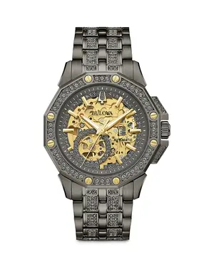Bulova Octava Crystal Watch - Gold/black