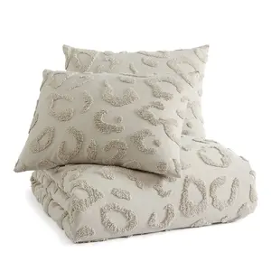 PERI HOME Chenille Leopard Comforter Set, Twin Xl - Linen