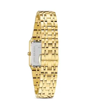 Bulova Futuro Quadra -tone Link Bracelet Watch