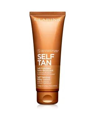 Clarins Self Tanning Face & Body Milky Lotion 4.2 Oz - No Color