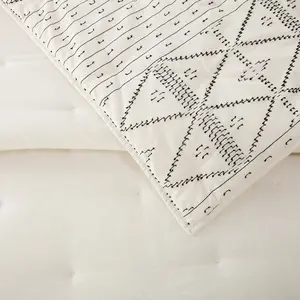 MOMENI Geo Tick Cotton Sham, King