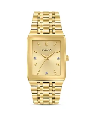 Bulova Futuro Quadra Bracelet Watch - Gold