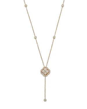 BLOOMINGDALE'S Diamond Clover Lariat Necklace, 1.0 Tcw