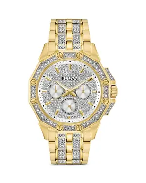 Bulova Bulova Crystal 42mm Watch White/gold