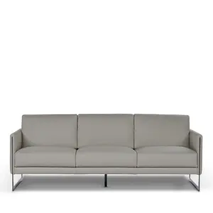GIUSEPPE NICOLETTI Coco 81 Leather 3 Seat Sofa - Bull Tortora/titanium