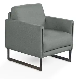 GIUSEPPE NICOLETTI Coco Boucle Chair - Teddy Tortora/titanium