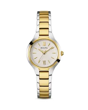 Bulova Classic Two-tone 28mm Watch - White/gold