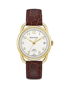 Bulova Joseph Watch - White/brown