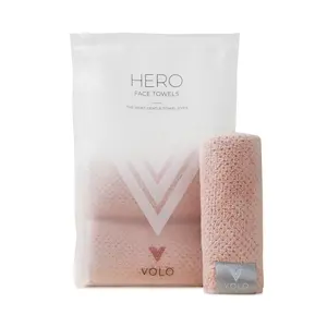 VOLO BEAUTY 3-pc. Face Towels With Reusable Tote - Cloud Pink