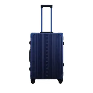 ALEON Traveler 26" Aluminum Spinner Suitcase - Blue