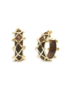 CAPUCINE DE WULF Earth Goddess Hoop Earrings - Natural