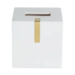 ROSELLI Houston Street /brass Tissue Cover - White