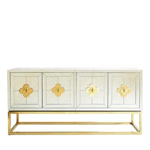 Jonathan Adler Delphine Credenza - Mirrored/brass