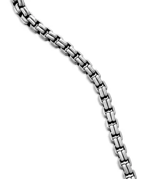 David Yurman Sterling Small Double Box Chain Necklace