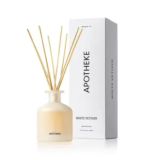 APOTHEKE White Vetiver Reed Diffuser, 6.7 Fl. Oz - Clear