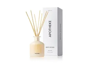 APOTHEKE White Vetiver Reed Diffuser, 6.7 Fl. Oz - Clear