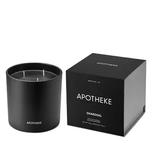 APOTHEKE Charcoal Scented 3-wick Candle, 26 Oz. Black