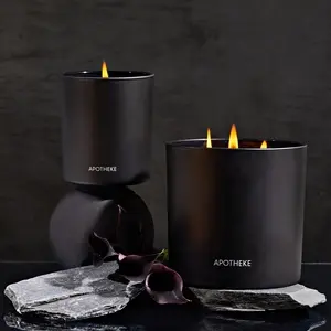 APOTHEKE Charcoal Scented 3-wick Candle, 26 Oz - Black