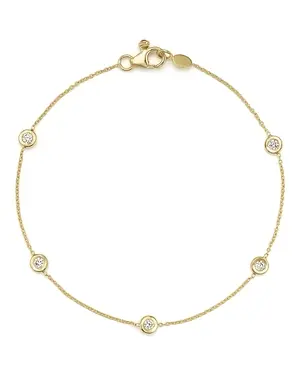 Roberto Coin 18k Yellow Bracelet With Diamonds - Gold
