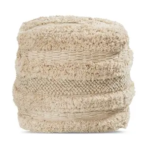 TOV FURNITURE Yorba Cotton Pouf