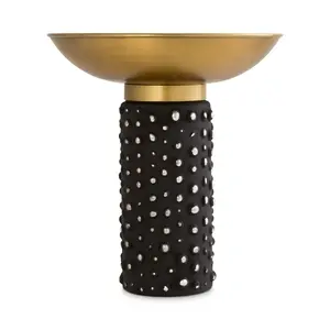 TOV FURNITURE Blaze Glass/brass Side Table