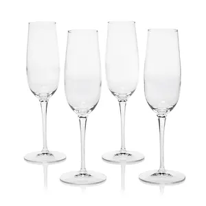 LUIGI BORMIOLI Crescendo 8 Oz. Champagne Glasses, Set Of 4 - Clear