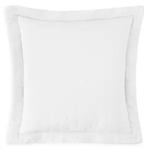 YVES DELORME Triomphe Quilted Euro Sham - Blanc