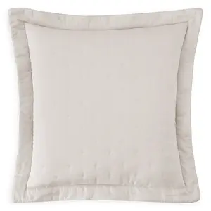 YVES DELORME Triomphe Quilted Euro Sham Nacre