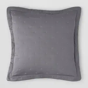 YVES DELORME Triomphe Quilted Euro Sham Platine
