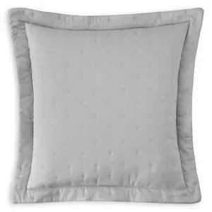 YVES DELORME Triomphe Quilted Euro Sham Silver
