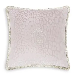 Roberto Cavalli Monogram Decorative Pillow, 24 X 24 - Mauve