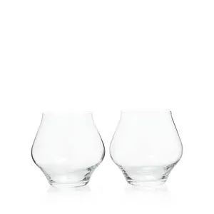 LUIGI BORMIOLI Supremo Stemless Wine Glass, Set Of 2 - Clear