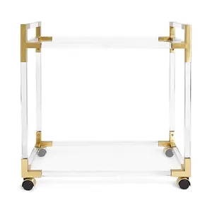 Jonathan Adler Jacques Bar Cart - Acrylic/brass