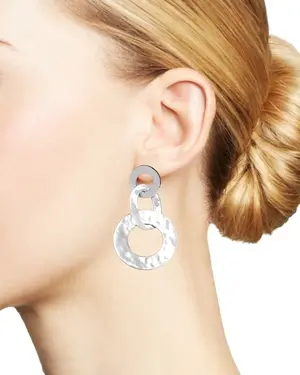 Ippolita Classico Hammered Disc Drop Earrings