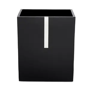 ROSELLI Houston Street Wastebasket Black
