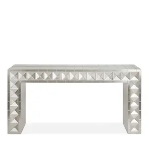 Jonathan Adler Talitha Waterfall Console Table - Grey/nickel