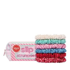 Slip Pure Silk Skinny Scrunchies, Set Of 6 High Tide