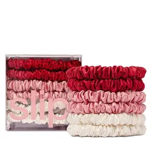 Slip Pure Silk Skinny Scrunchies, Set Of 6 - Sweetie