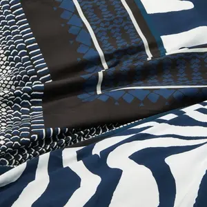Roberto Cavalli Frame Zebrage Sateen Duvet Cover, Queen