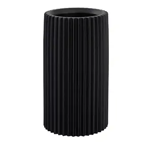 TOV FURNITURE Jenna Concrete Table Vase - Black