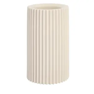 TOV FURNITURE Jenna Concrete Table Vase - White