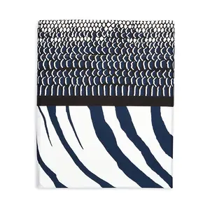 Roberto Cavalli Frame Zebrage Sateen Flat Sheet, Queen