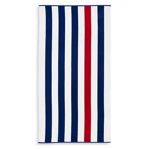 LAGUNA BEACH TEXTILE COMPANY Laguna Beach Cabana Beach Towel - Red/blue